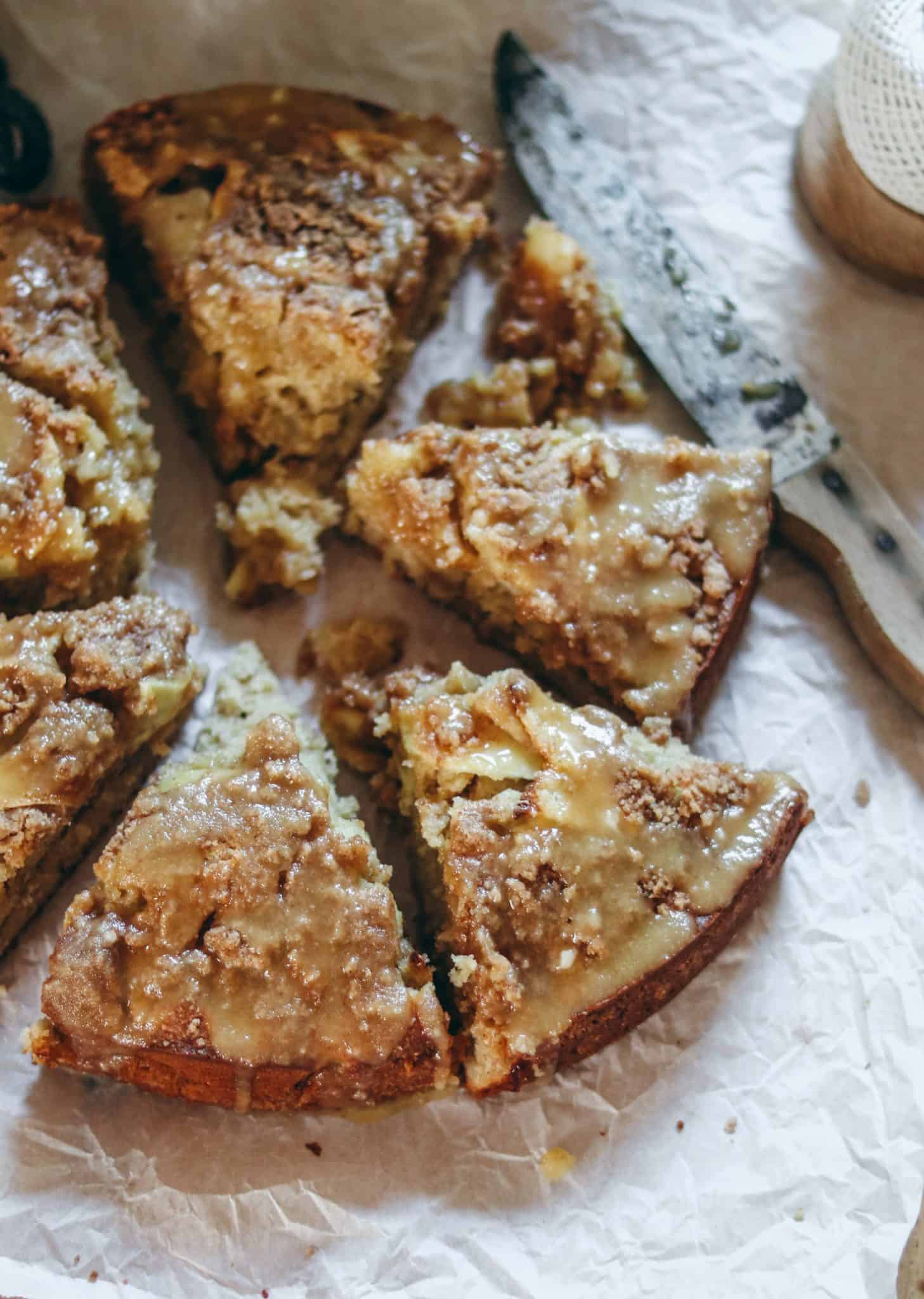 Sourdough Apple Streusel Coffee Cake (with discard) - The Ancestors Table