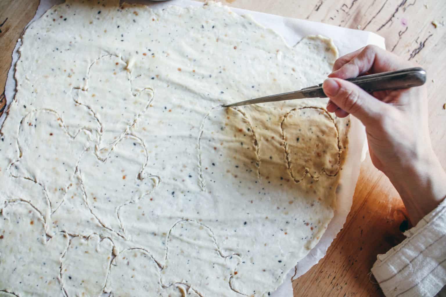 Spooky Sourdough Halloween Ghost Crackers - The Ancestors Table